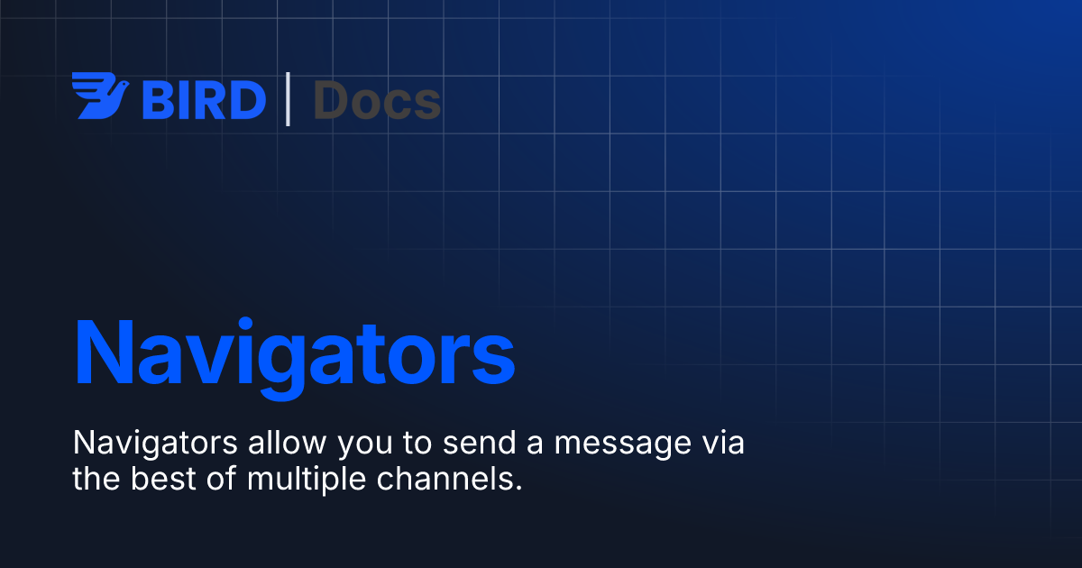 Navigators | Bird API Docs