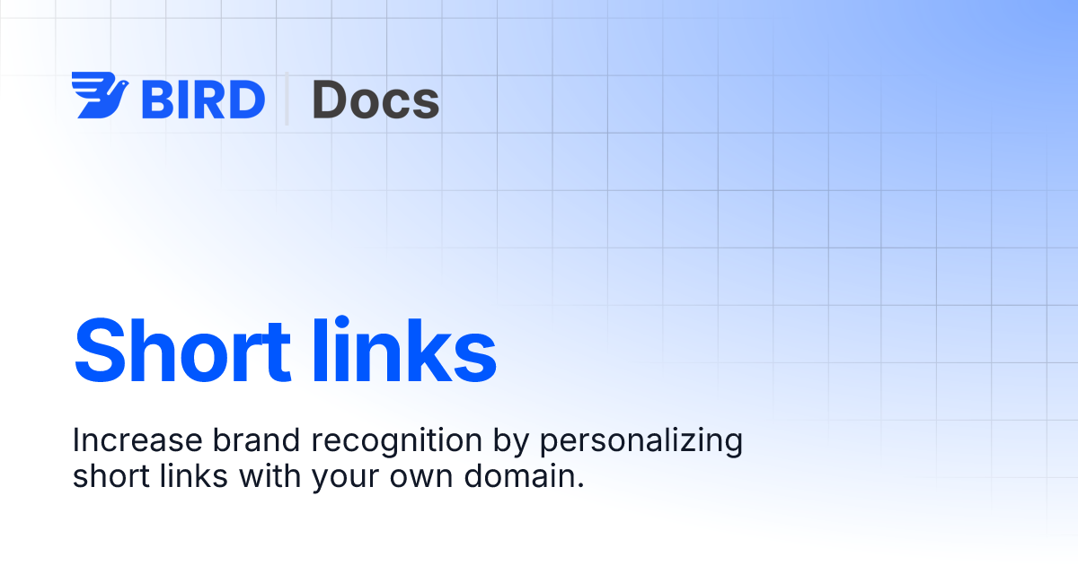 Short links | Bird Docs