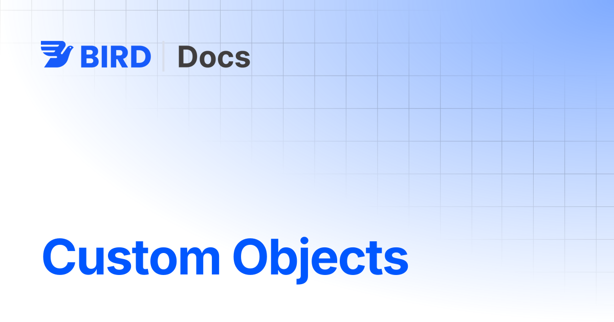 Custom Objects | Bird Docs