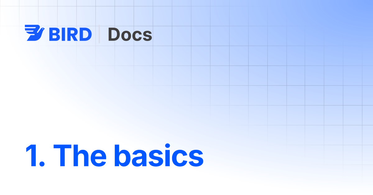 1. The basics | Bird Docs